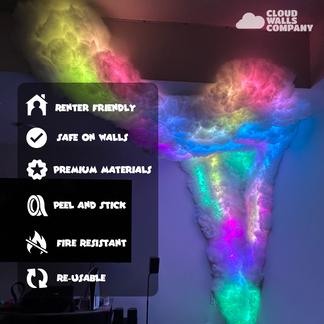 Cloud Ceiling Panels | LED Cloud Light - TikTok – Cloud Walls Company